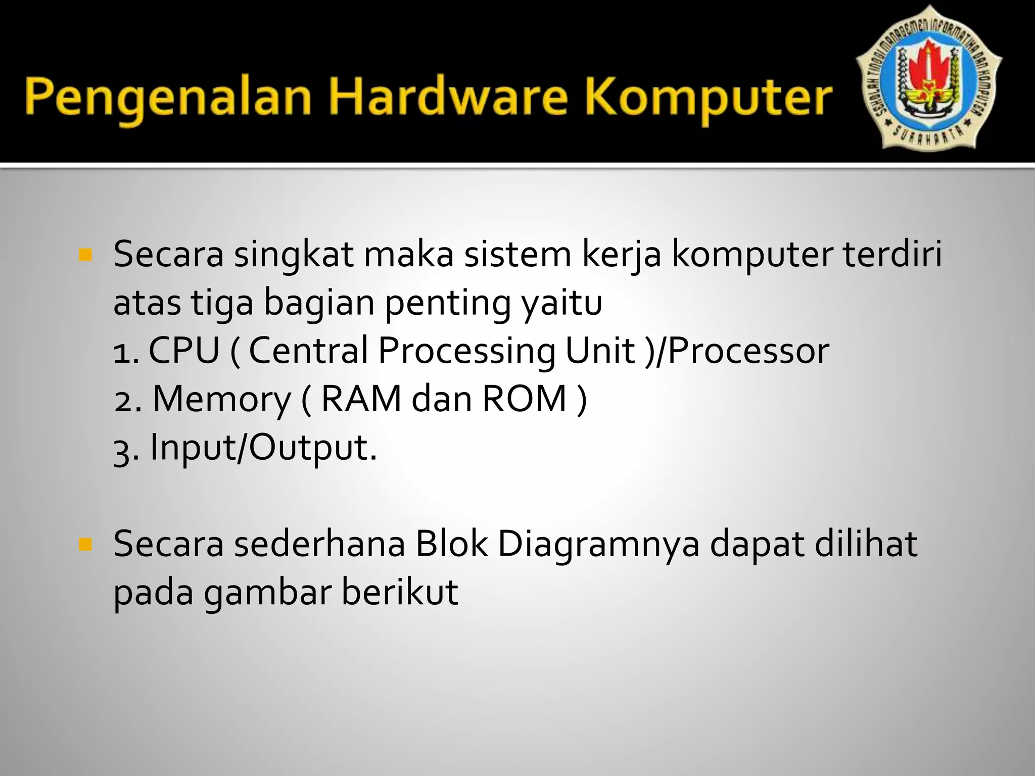 Komponen komputer | PPTX