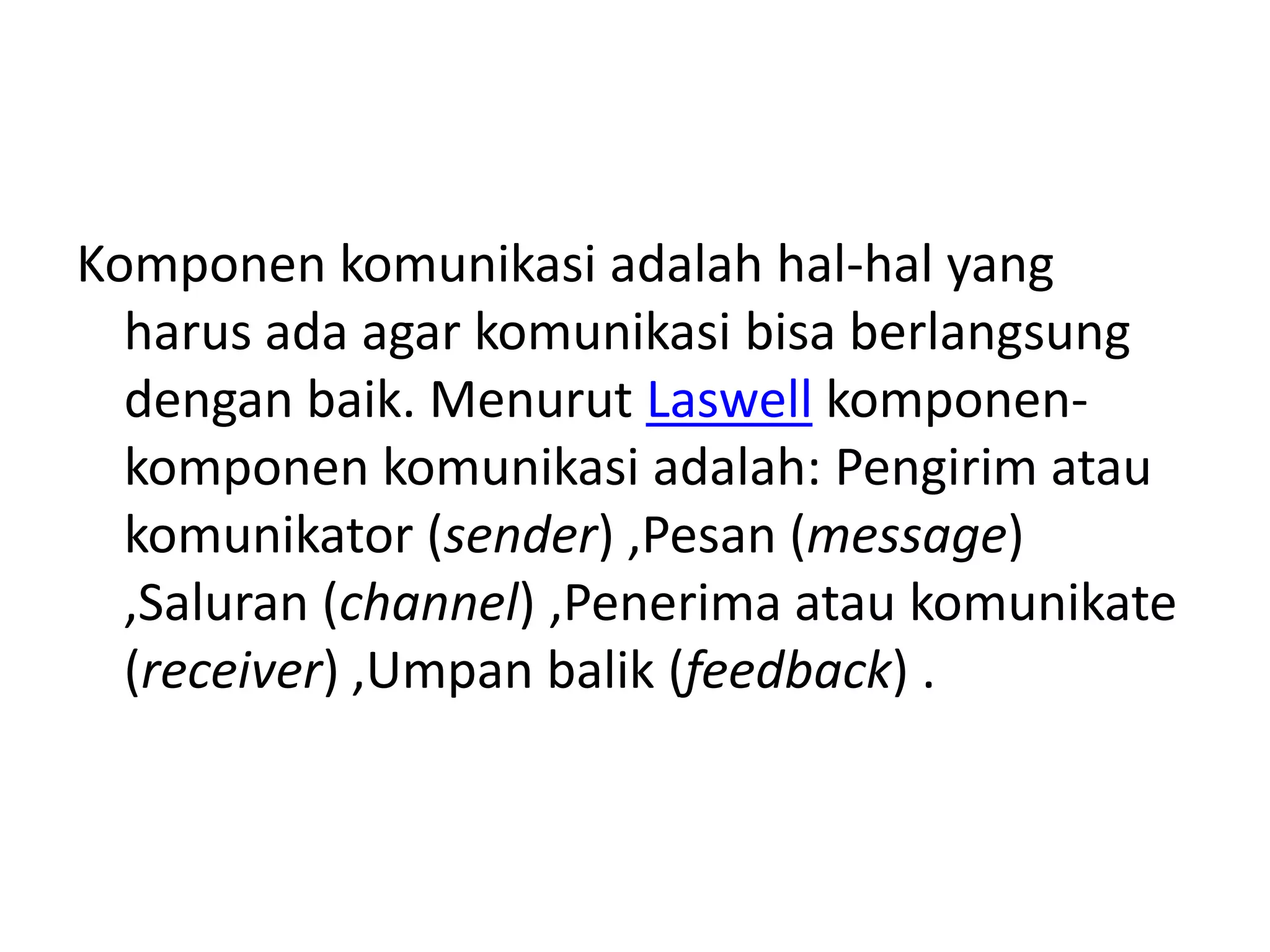 Komponen komunikasi internasional | PPTX