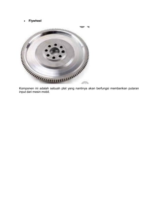 Komponen kopling pada mobil | PDF