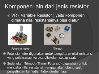 Komponen listrik dasar sistem kontrol | PPT