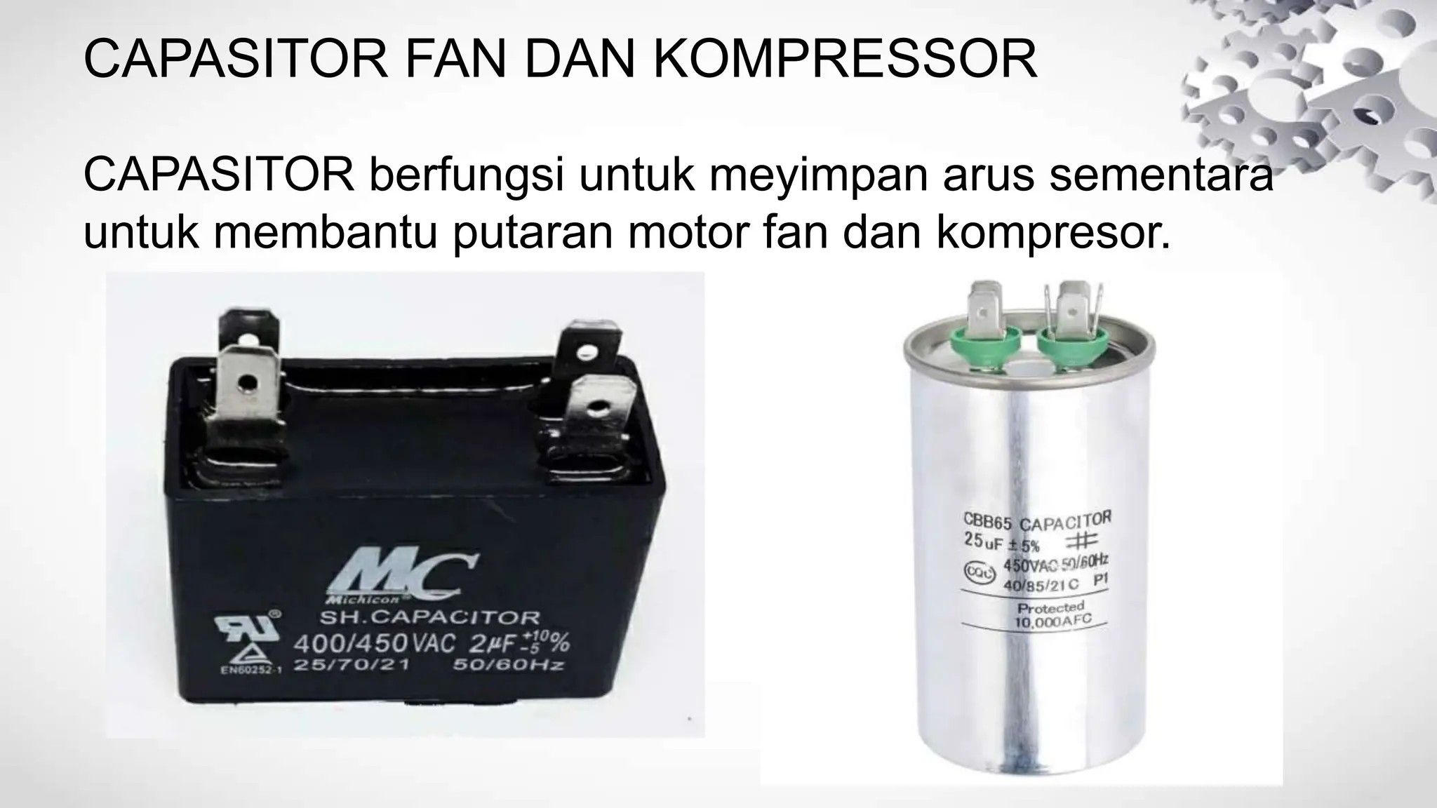 Komponen pada Outdor Air Conditioning (AC) Split Non Inverter | PPTX