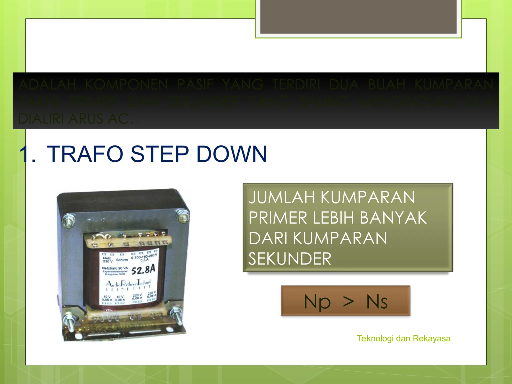 KOMPONEN PASIF rangkaian elektronika dasr | PPT