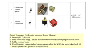 Komponen pasif 1 resistor dan condensator | PPT