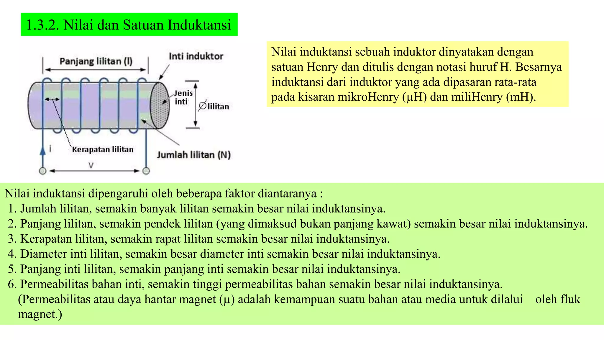 Komponen pasif 2 induktor dan trafo | PPTX