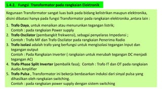 Komponen pasif 2 induktor dan trafo | PPTX