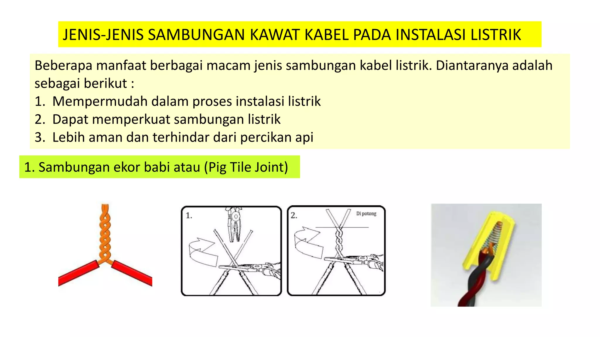 Komponen pelengkap instalasi listrik rumah tangga | PPT