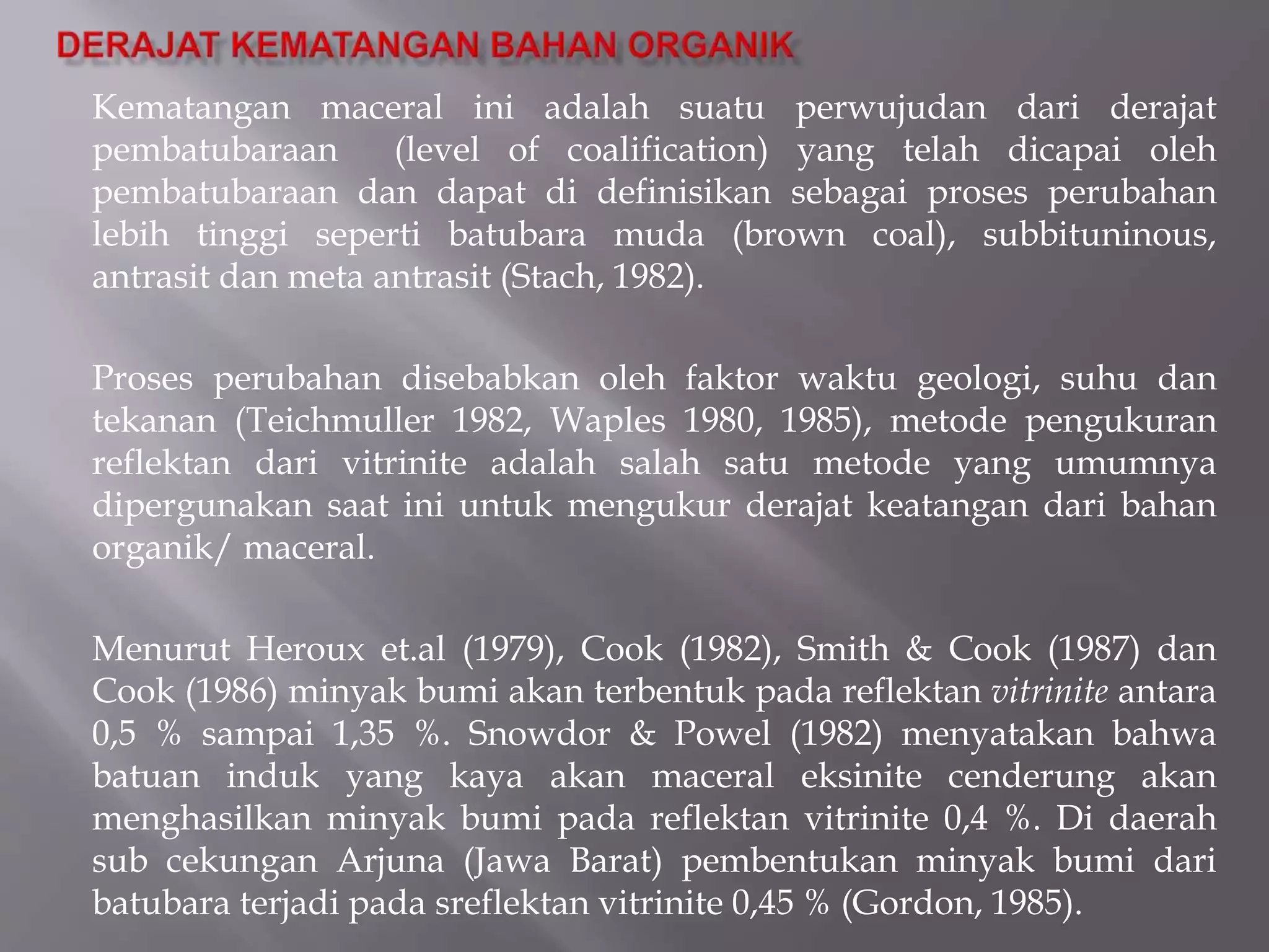 Komponen pembentuk batubara | PPTX