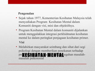 KOMPONEN PERKHIDMATAN KESIHATAN KELUARGA | PPT