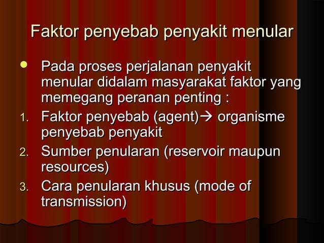 Komponen proses penyakit menular (3) | PPT