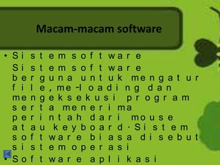 Komponen sistem komputer | PPTX