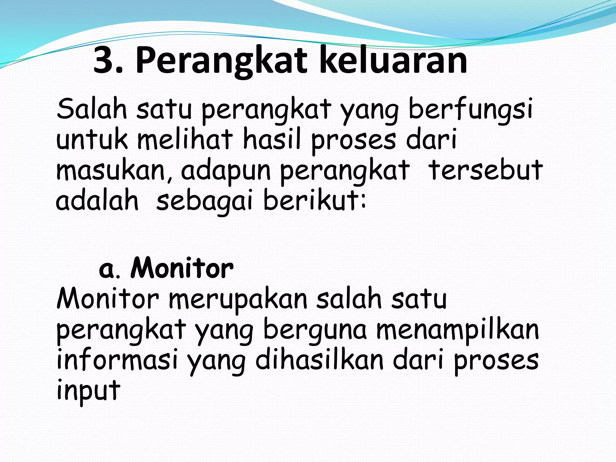 Komponen sistem komputer ppt | PPTX