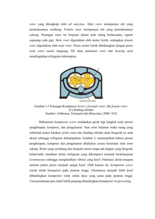 Komponen sistem refrigerasi pada freeze dryer | DOCX