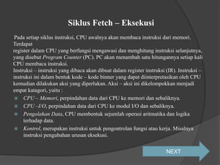 Komponen utama cpu | PPTX