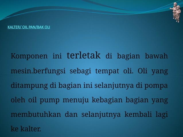 Komponen utama engine 4 Stroke beserta fungsinya | PPT