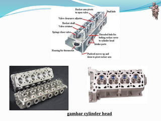Komponen utama engine 4 Stroke beserta fungsinya | PPT