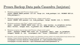 Komporasi backup cassandra dengan my sql | PPT