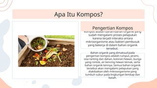 Proses Komposting dalam Mengelola Sampah Organik | PPTX