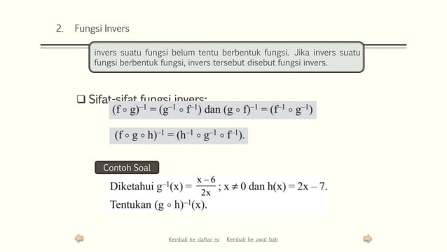 Komposisi fungsi dan invers | PPTX