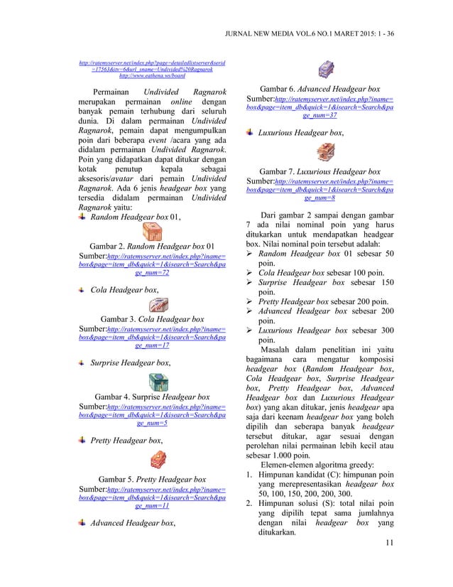 TEKNIK MENENTUKAN KOMPOSISI HEADGEAR BOX DALAM UNDIVIDED RAGNAROK ...