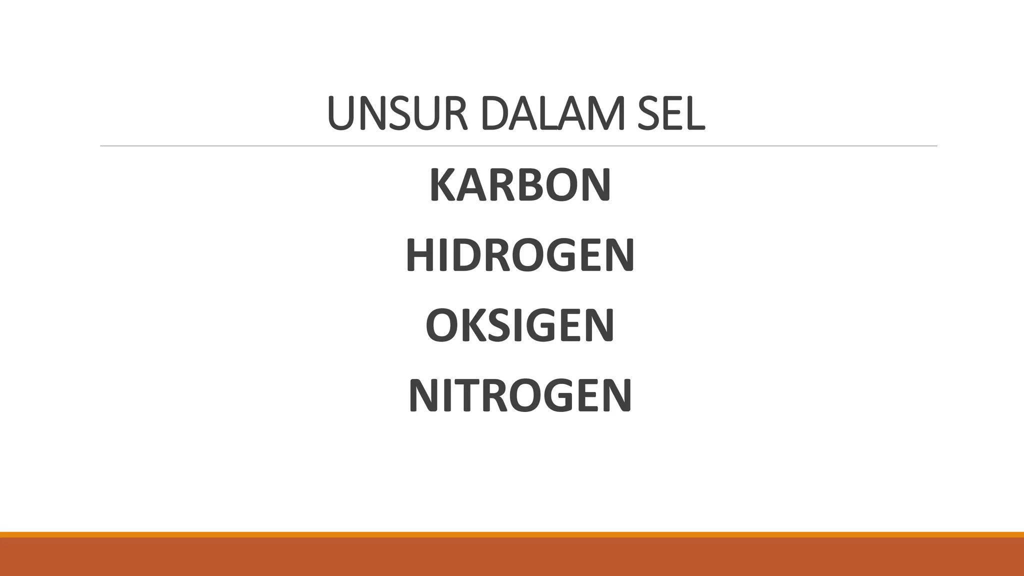Komposisi kimia dalam sel | PPTX