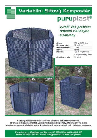 Zahradní kompostér Puruplast Sito | PDF