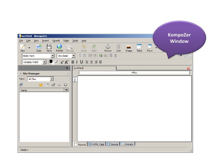 What is kompozer - lessonsbuilding
