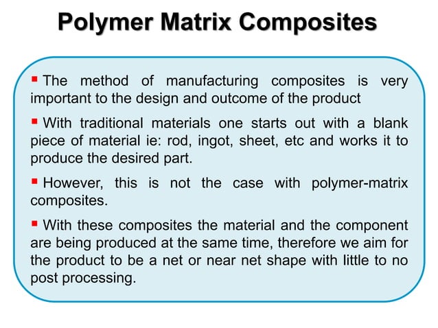 Pmc polymer matrix composite notes in ktu | PPT