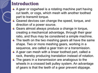 External gear & its application | PPT