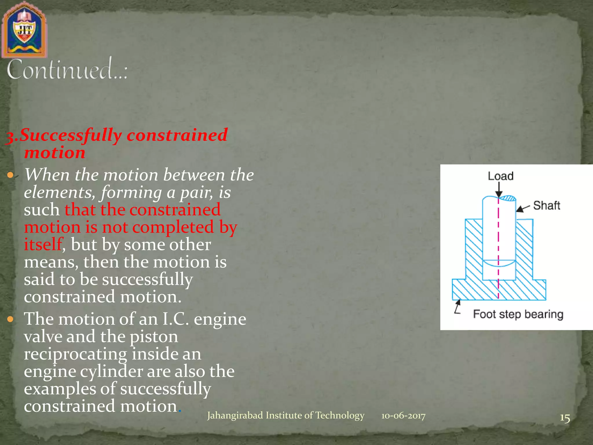 Kinematics of machines | PPTX | Physics | Science