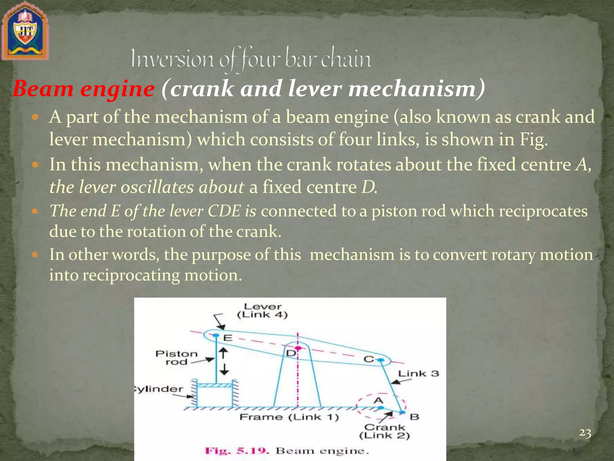Kinematics of machines | PPTX | Physics | Science