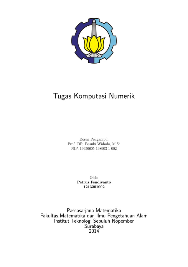 Komputasi Numerik | PDF