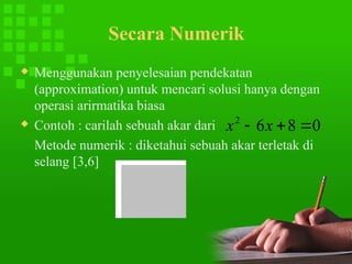 KOMPUTASI/metode numerik (kesalahan/error).ppt