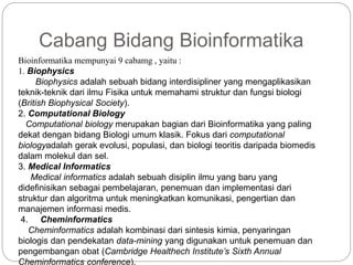 Komputasi di bidang biologi | PPTX