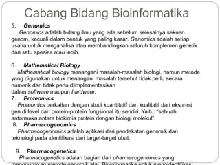 Komputasi di bidang biologi | PPTX