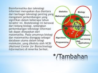 komputasi modern dalam bidang Biologi | PPT