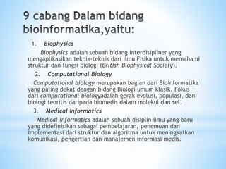 komputasi modern dalam bidang Biologi | PPT