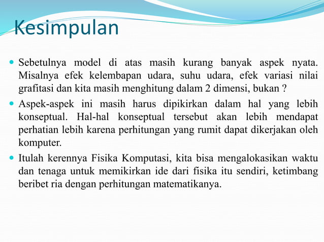 Komputasi modern dalam bidang fisika | PPTX