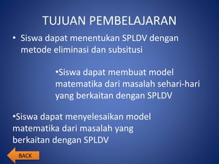 Power Point materi SPLDV | PPTX