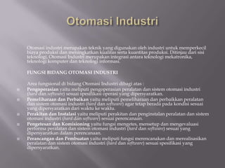 Komputer dalam industri | PPT