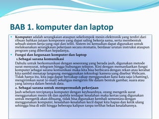 Komputer dan laptop | PPT