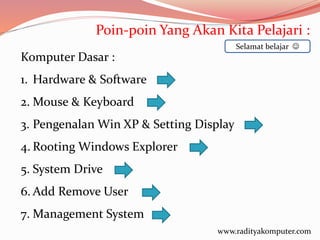 Komputer dasar | PPT