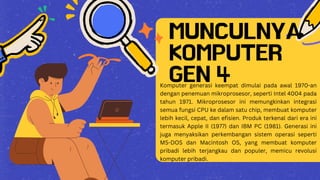Komputer berdasarkan generasinya. generasi 4 | PDF