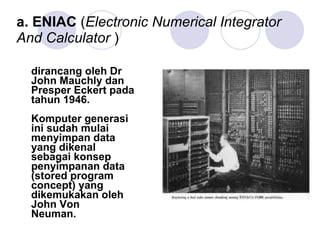 Komputer Generasi Pertama | PPT