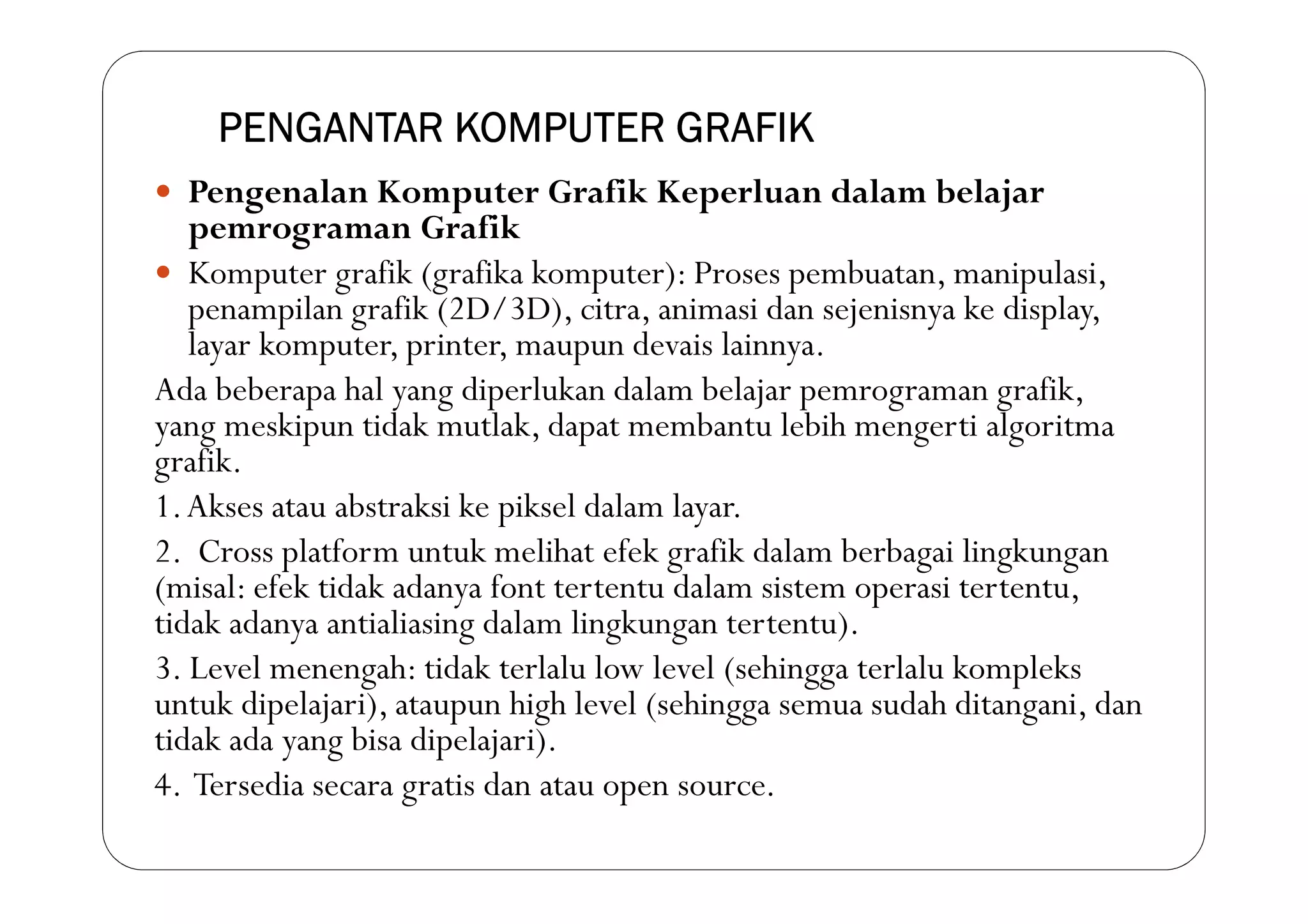 Komputer grafik 1 | PDF