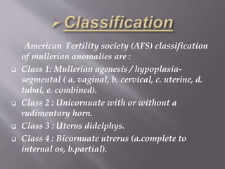 Uterine malformation | PPTX