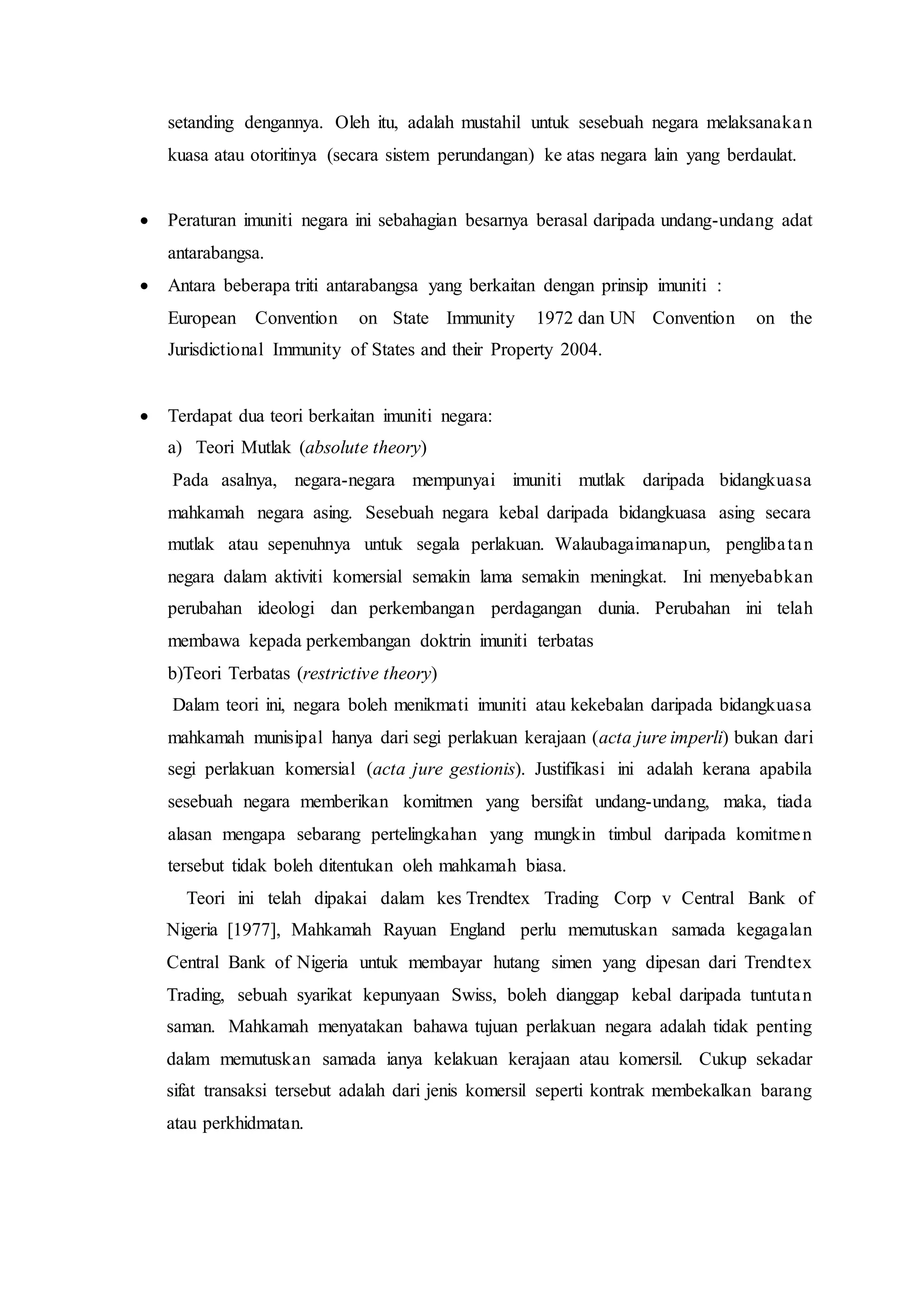 PIL assignment - Introduction to State Immunity | PDF