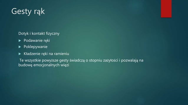 Komunikacja niewerbalna | PPTX