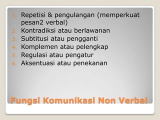 Komunikasi non-verbal | PPTX