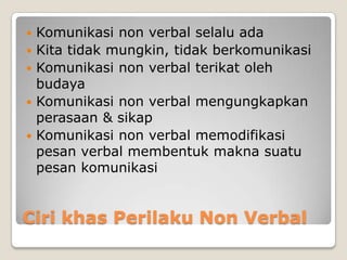 Komunikasi non-verbal | PPTX