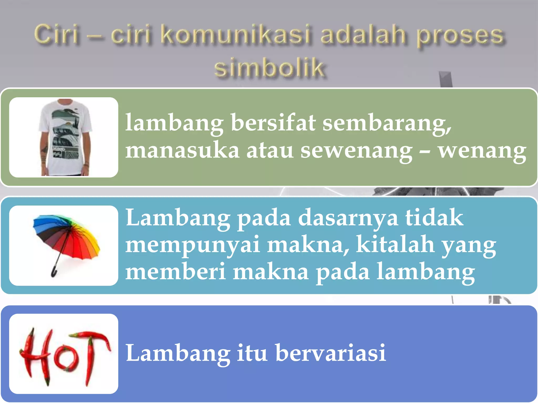 Komunikasi adalah proses simbolik | PPTX